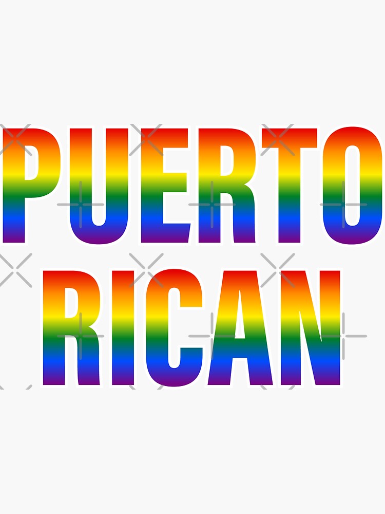"Rainbow Puerto Rican LGBTQ Pride" Sticker by rainbownation | Redbubble