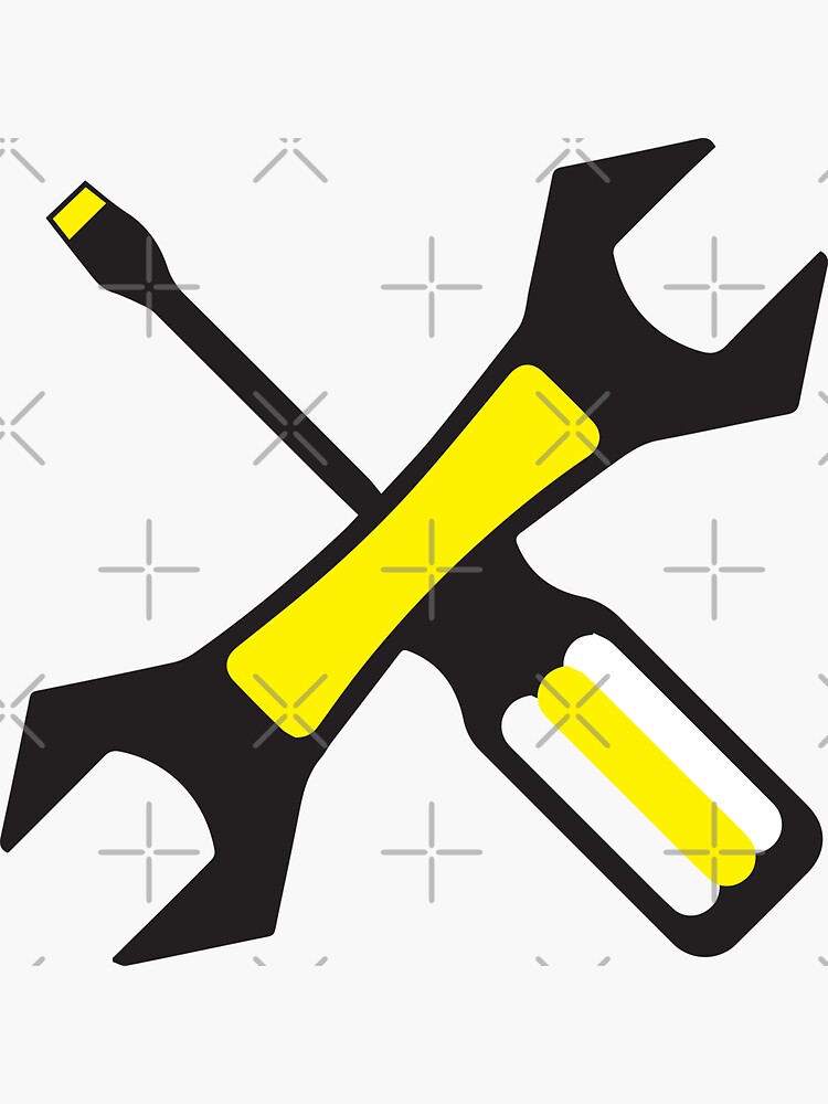 " screw wrench tools" Sticker by AHMN | Redbubble