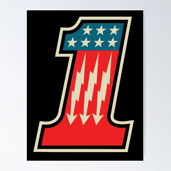 "Cool Number One 1" Poster for Sale by silverorlead | Redbubble