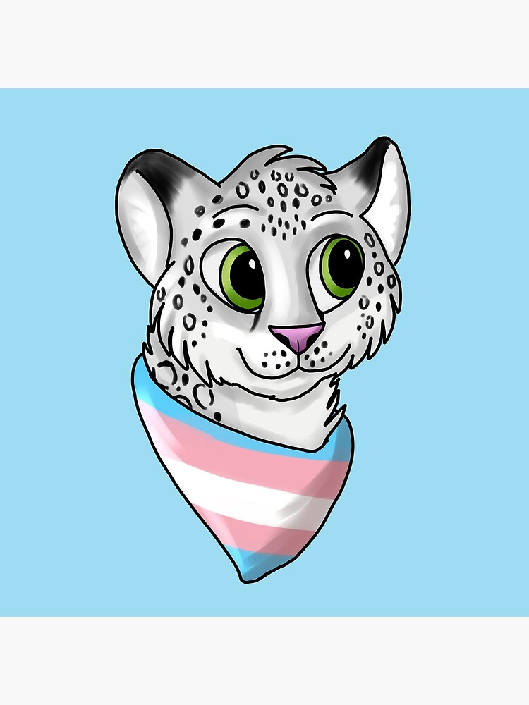 "Pride Snow Leopard - Transgender" Poster by TookFluff | Redbubble