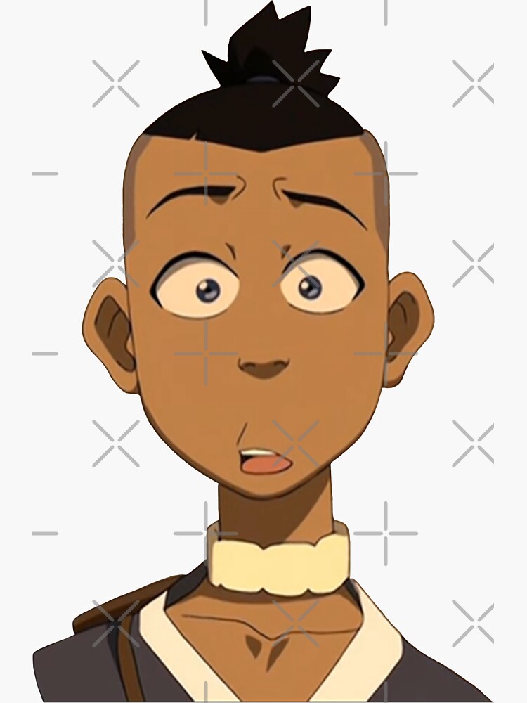 "Sokka Shocked Face Avatar" Sticker for Sale by blueeyes374 | Redbubble