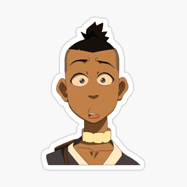 "Sokka Shocked Face Avatar" Sticker for Sale by blueeyes374 | Redbubble