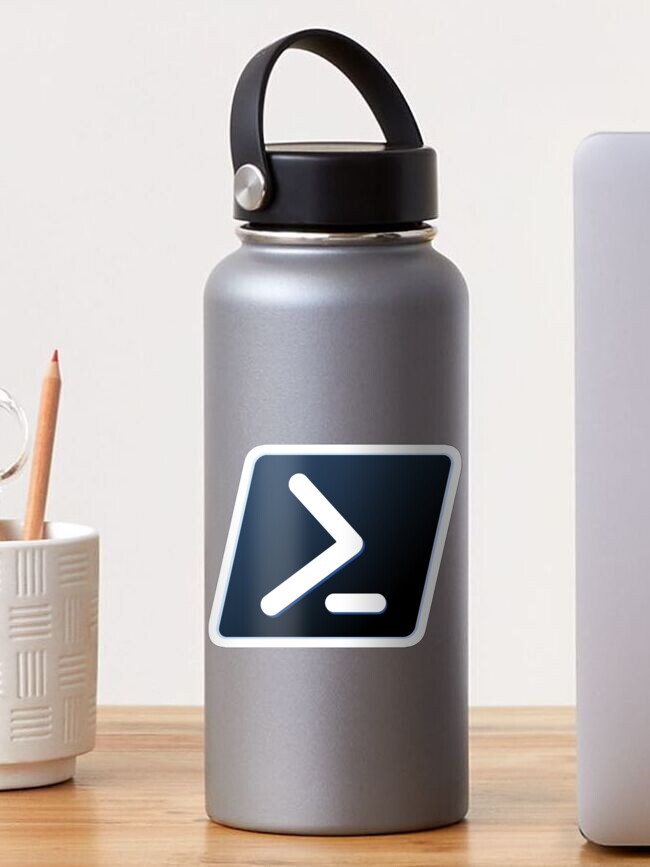 "PowerShell" Sticker for Sale by vladocar | Redbubble
