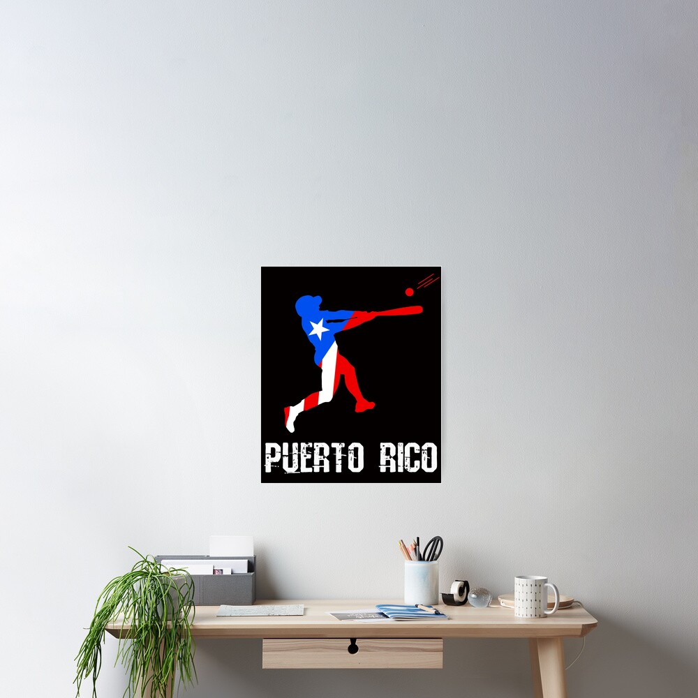 "Puerto Rico Baseball flag Boricua" Poster for Sale by livaniaapparel ...