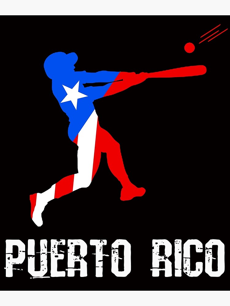 "Puerto Rico Baseball flag Boricua" Poster for Sale by livaniaapparel ...