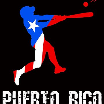 "Puerto Rico Baseball flag Boricua" Sticker for Sale by livaniaapparel ...