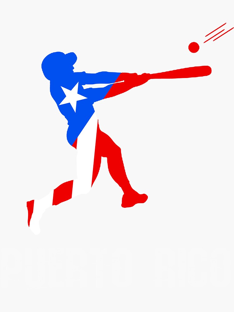 "Puerto Rico Baseball flag Boricua" Sticker for Sale by livaniaapparel ...