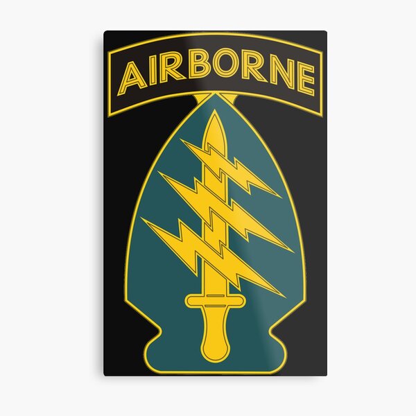 "1st Special Forces Command (Airborne) Insignia" Metal Print for Sale ...