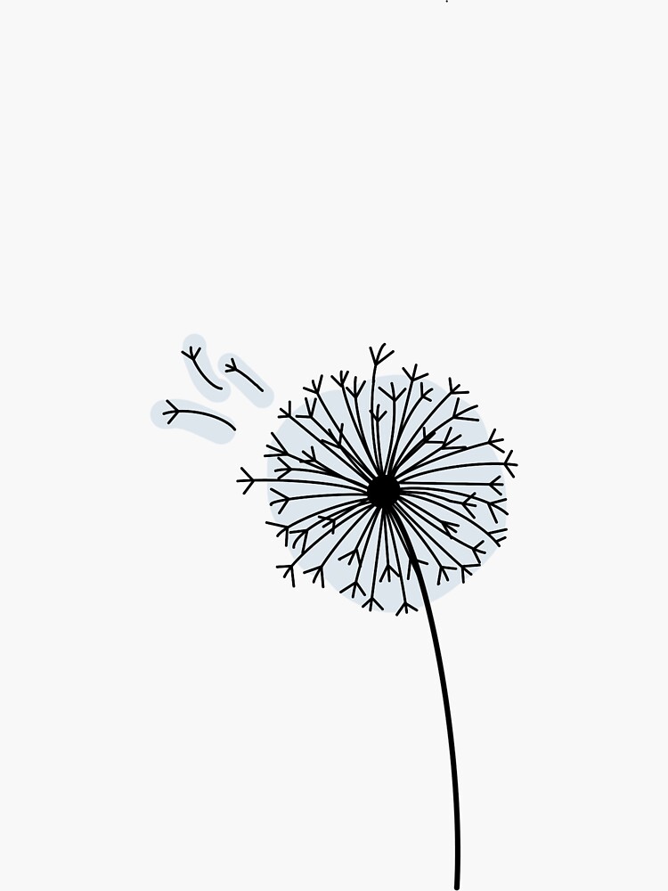 "dandelion" Sticker by isanni-designs | Redbubble