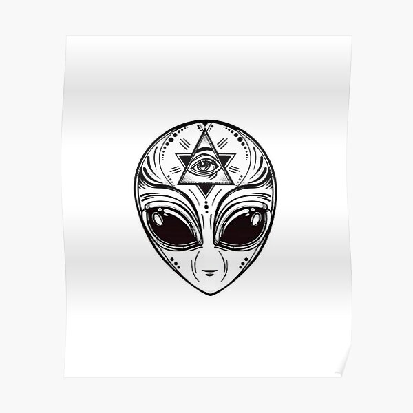 "alien third eye " Poster for Sale by Flow-311 | Redbubble