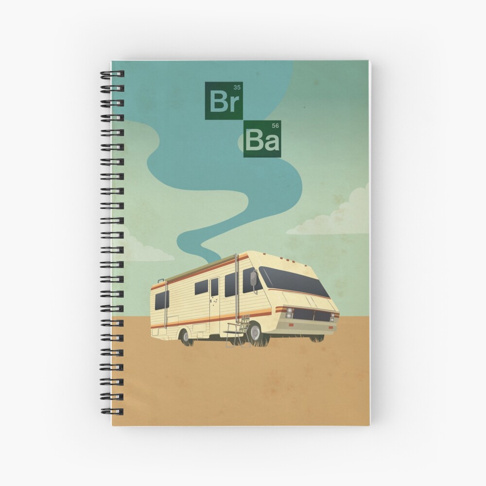 "breaking bad crystal ship rv" Spiral Notebook by robtp17 | Redbubble