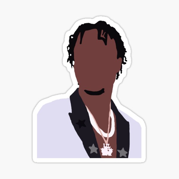 "Lil Tjay Silhouette" Sticker von morgananjos | Redbubble