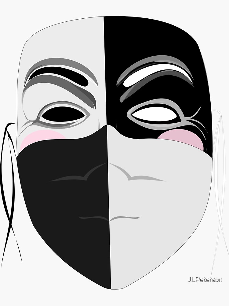 "Guy Fox mask in mask" Sticker for Sale by JLPeterson | Redbubble