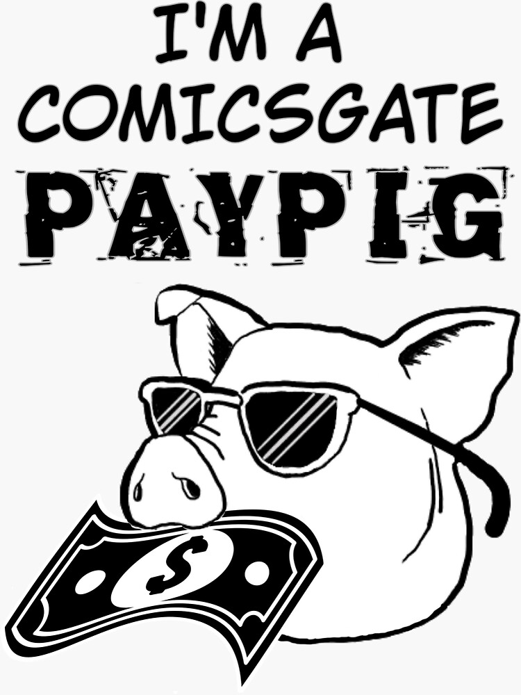 "CG PAYPIG" Sticker for Sale by ArchCityComics | Redbubble