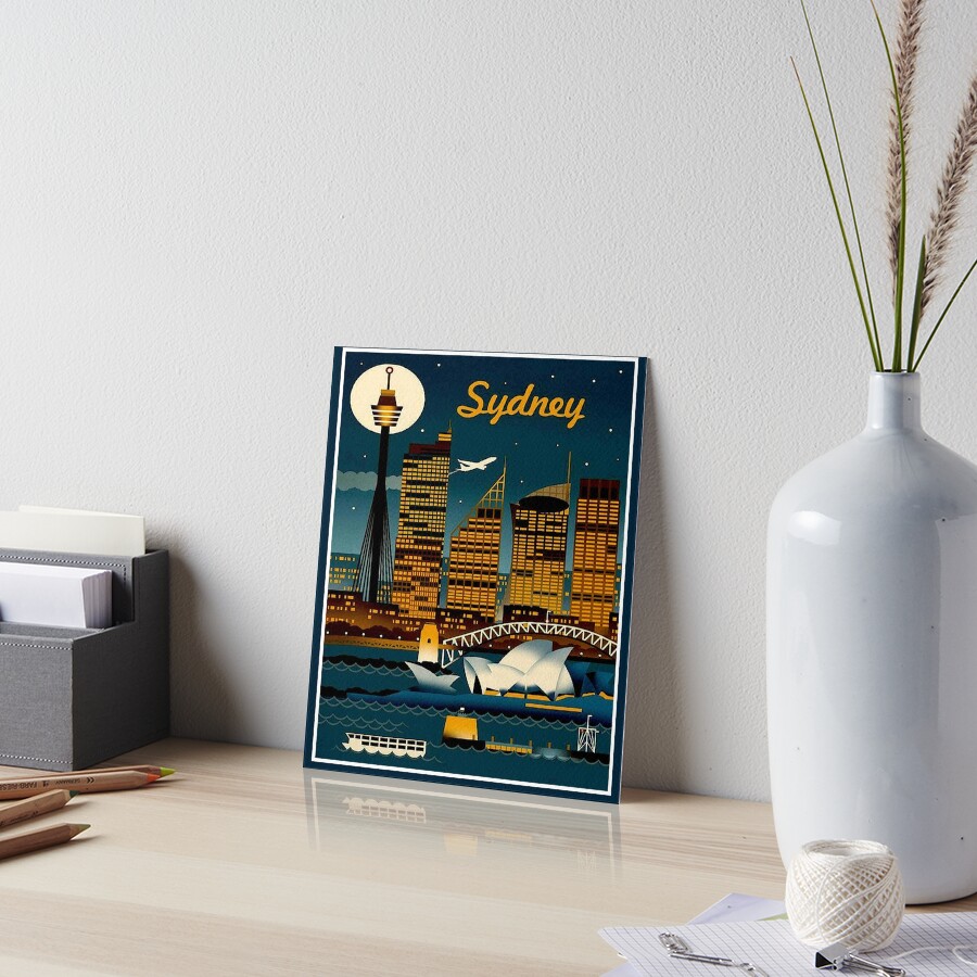 "SYDNEY AUSTRALIA : Vintage Travel and Tourism Advertising Print" Art ...