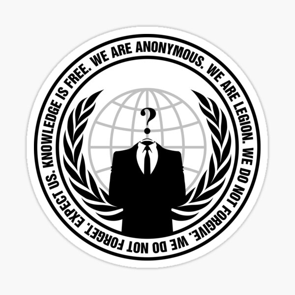 "Anonymous" Sticker by noupui | Redbubble