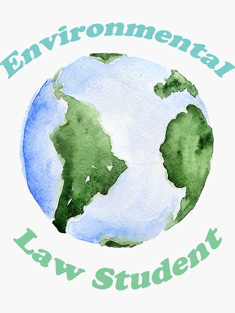 "Environmental Law Student" Sticker for Sale by elisejolie19 | Redbubble