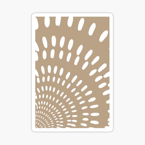 "Light Brown with Layered Dashes" Sticker for Sale by DotsandDashesCo ...