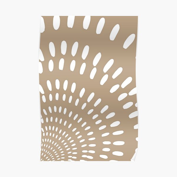 "Light Brown with Layered Dashes" Poster for Sale by DotsandDashesCo ...