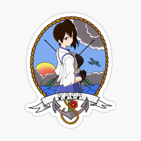 "Old School Kaga" Sticker for Sale by jayrokk | Redbubble