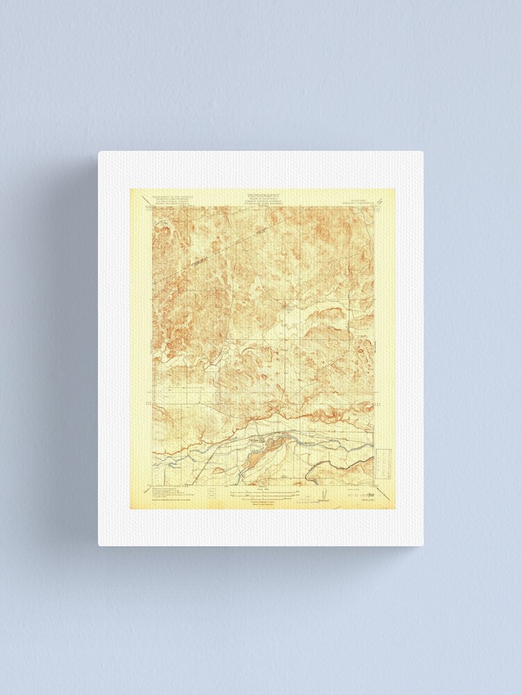 "Snelling, CA from 1918 Vintage Map - High Quality" Canvas Print for ...
