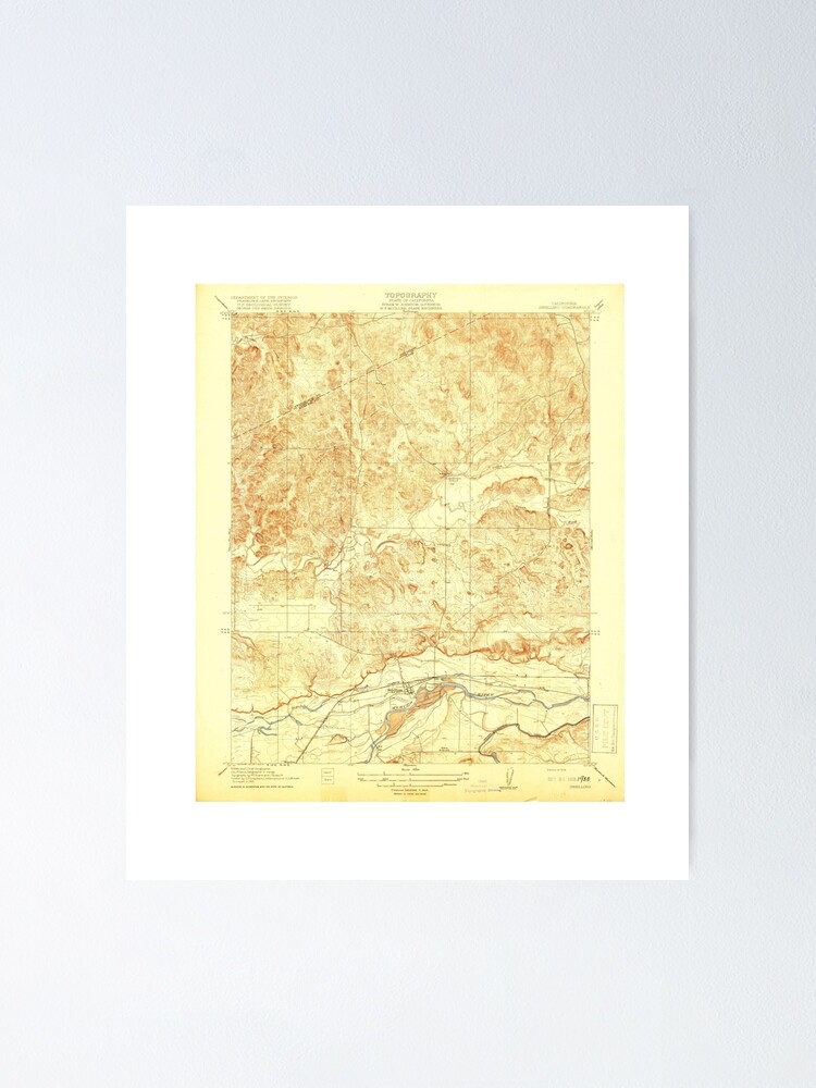 "Snelling, CA from 1918 Vintage Map - High Quality" Poster by ...