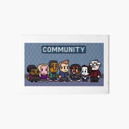 "Community characters in 8-bit" Art Board Print for Sale by ematzzz ...