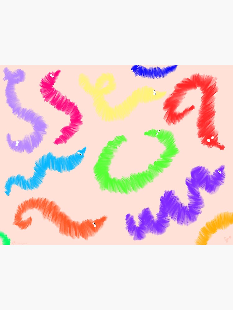 "Worms off the string" Sticker by biscuitgeekery | Redbubble