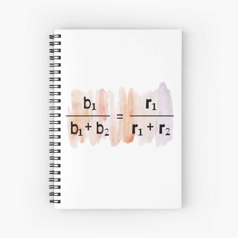 "Matching Law formula" Spiral Notebook by itslaurenb | Redbubble