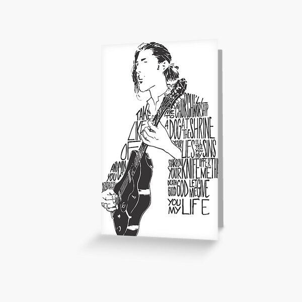 "Hozier Merch" Greeting Card for Sale by nabilasyuhda | Redbubble