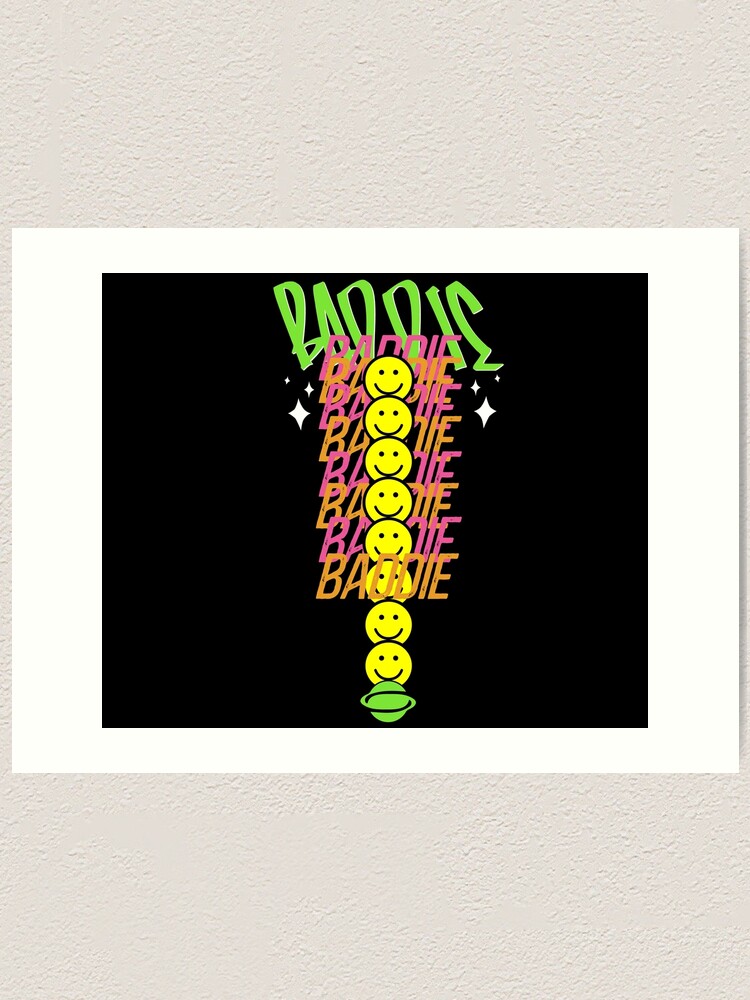 "BADDIE smiley face" Art Print for Sale by trendistorebr | Redbubble