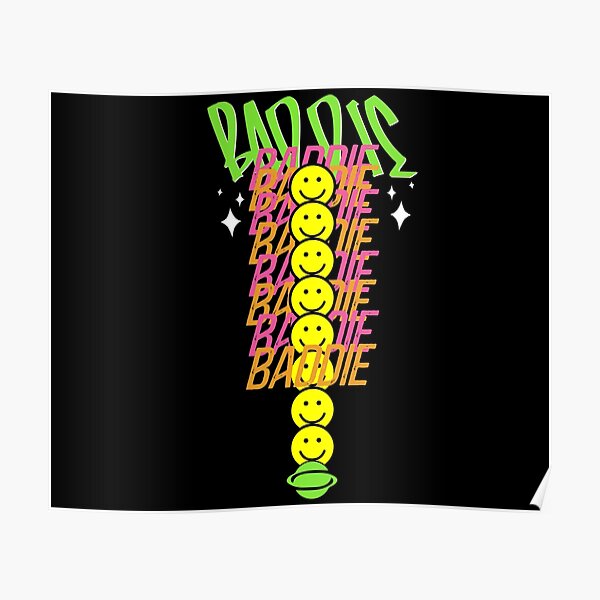 "BADDIE smiley face" Poster for Sale by trendistorebr | Redbubble