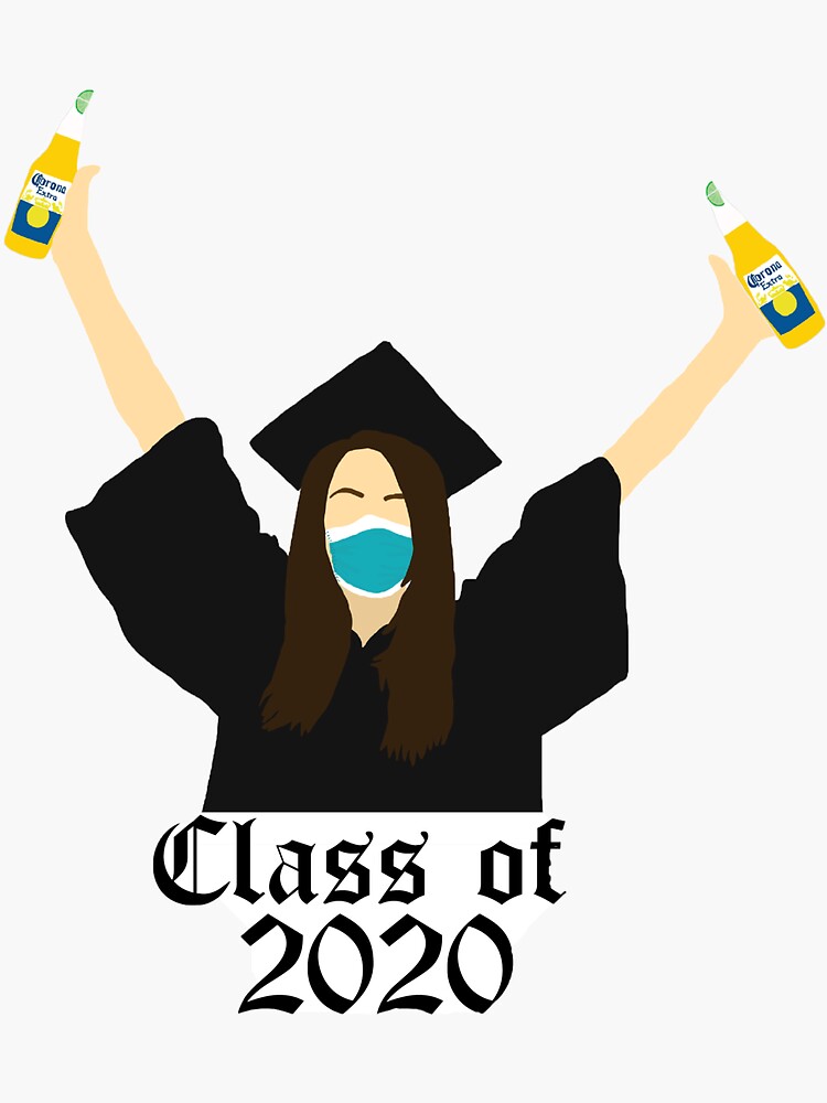 "Corona class of 2020" Sticker for Sale by erikavsvs | Redbubble