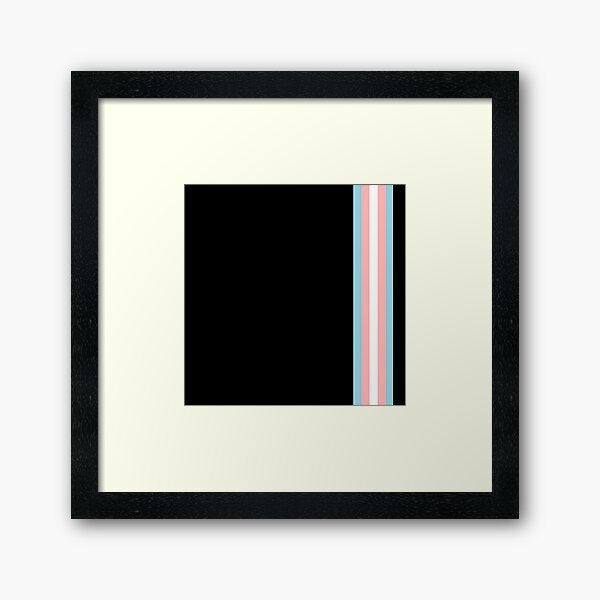 "Subtle Retro Transgender Flag Design" Framed Art Print for Sale by ...