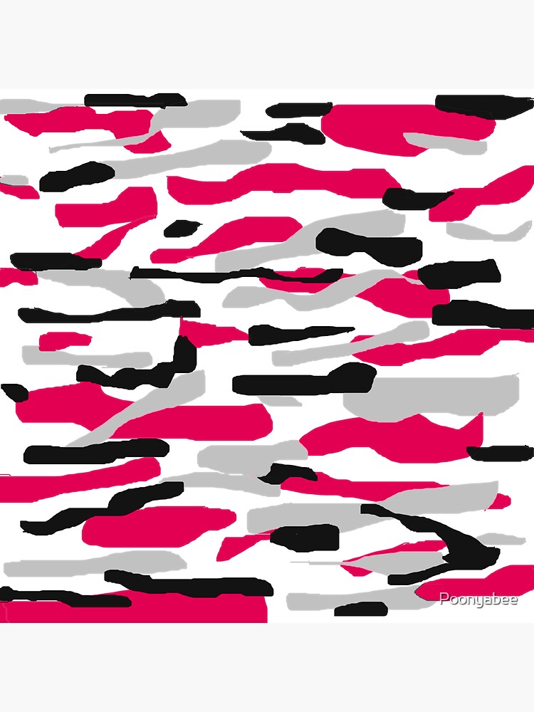 "Pink camouflage Print design" Sticker by Poonyabee | Redbubble