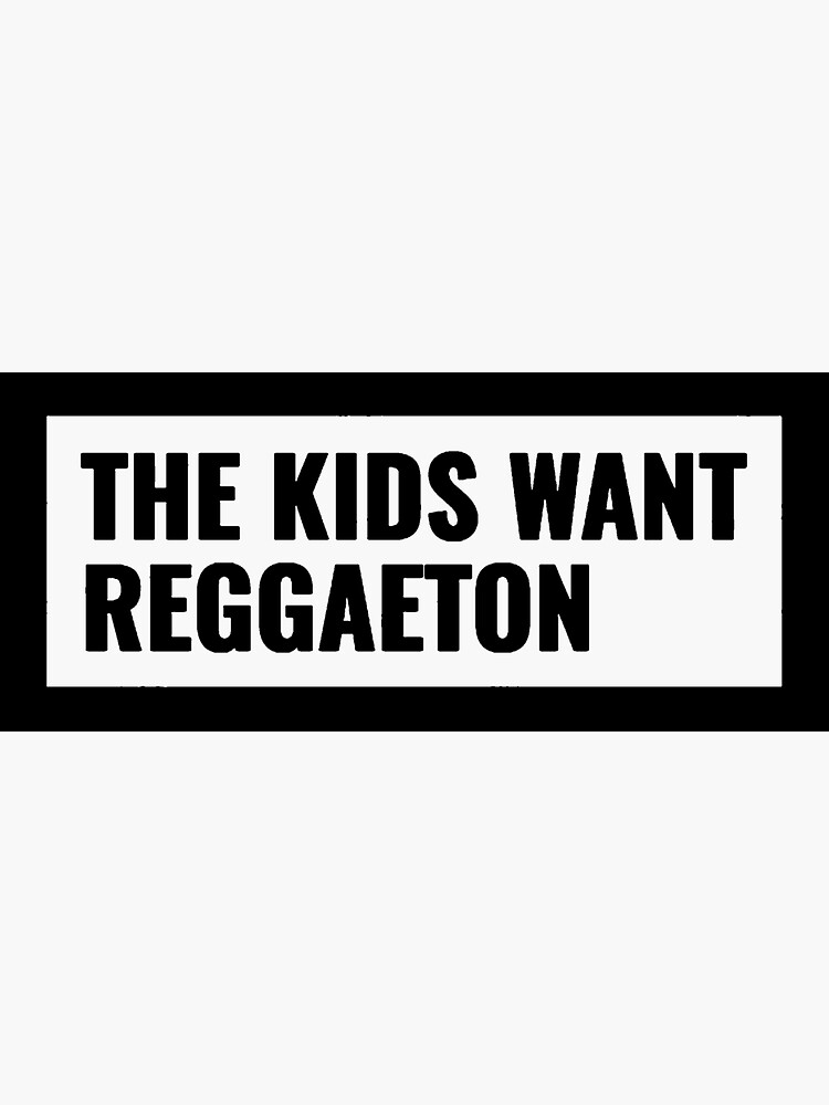 "Reggaeton" Sticker by blazikin | Redbubble