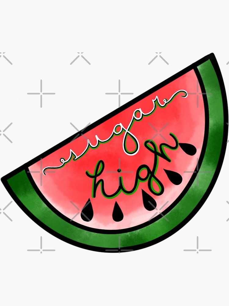 "Watermelon Sugar - Harry Styles inspired" Sticker for Sale by ...