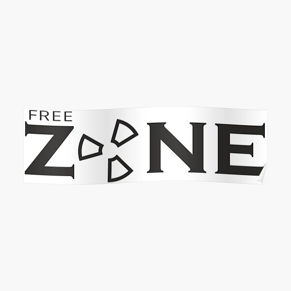 "Free Zone logo" Poster by kammomile | Redbubble