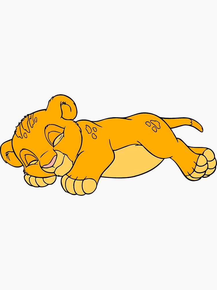 "SIMBA" Sticker by MaxBratkov | Redbubble