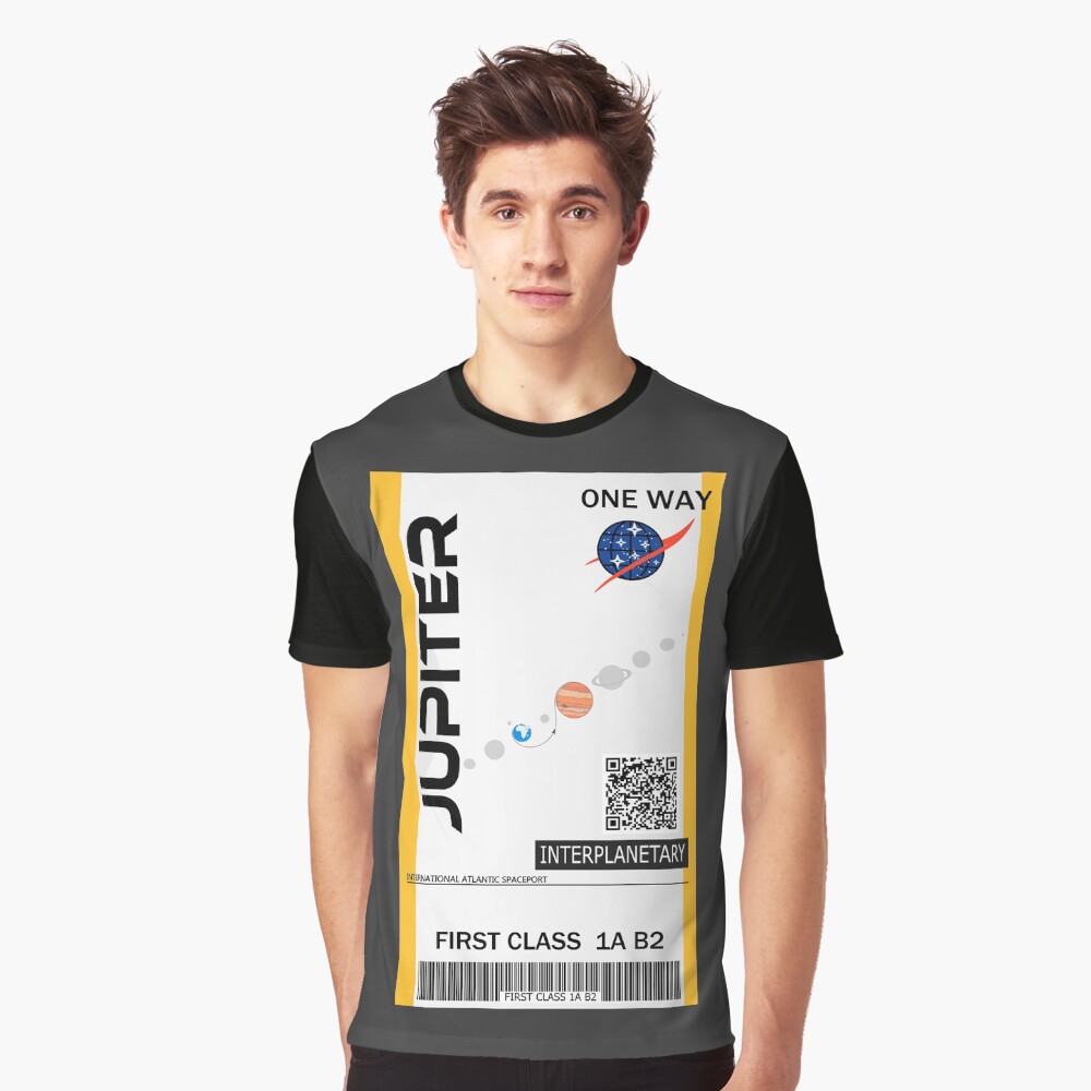 "Jupiter space ticket" Sticker for Sale by jc007 | Redbubble