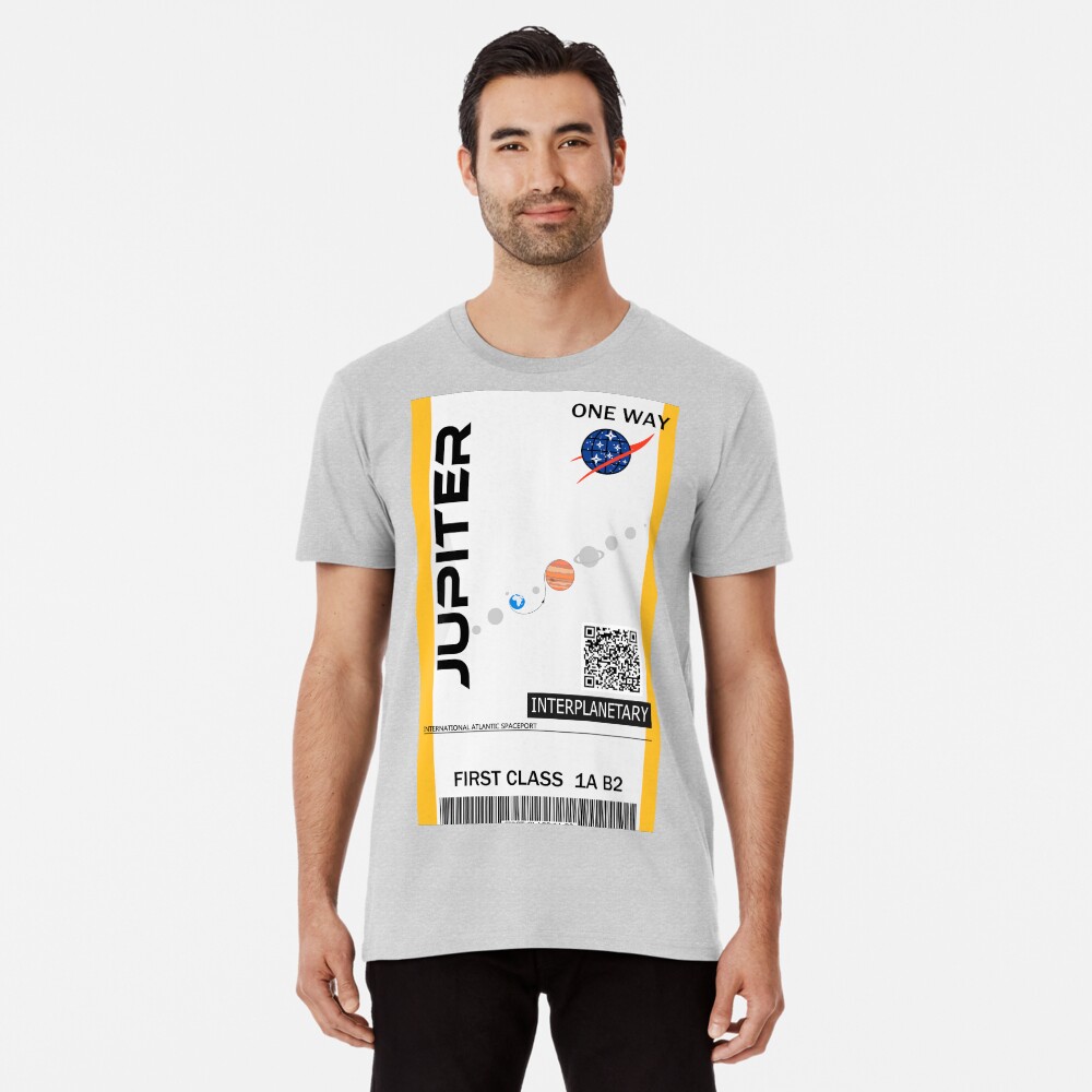 "Jupiter space ticket" Sticker for Sale by jc007 | Redbubble