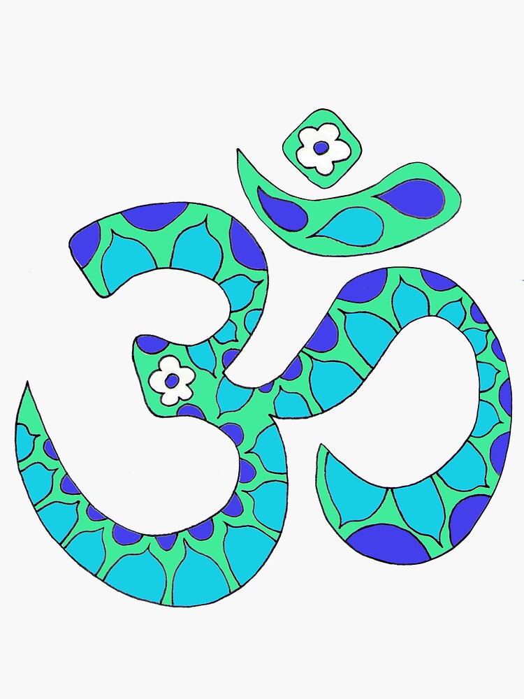 "Ohm " Sticker by lesleyoc | Redbubble