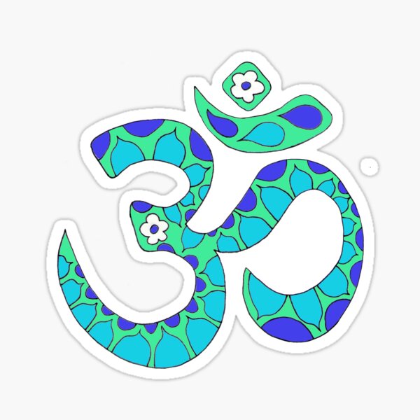 "Ohm " Sticker by lesleyoc | Redbubble