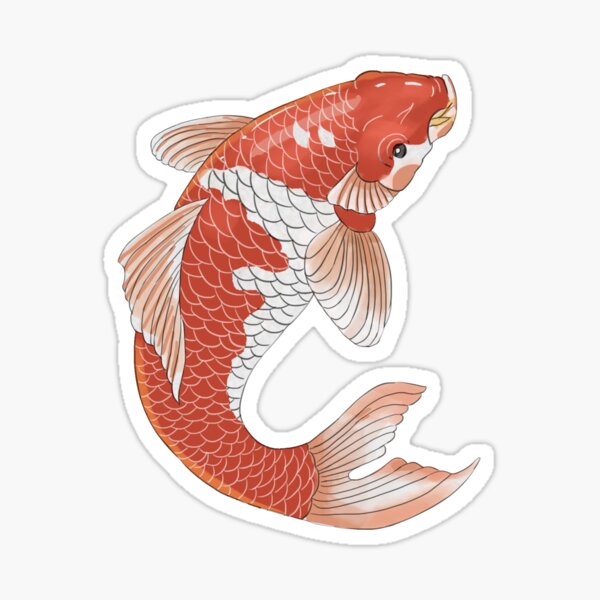 "Japanese oriental Koi fish design" Sticker for Sale by jake1968 ...