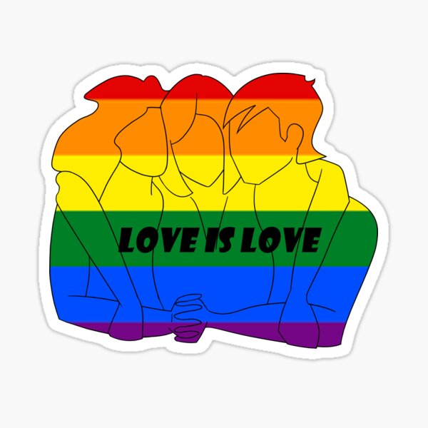 "Pride Month - Polyamorous trio" Sticker for Sale by Stormravenart ...