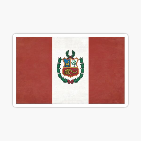 "Peru Flag" Sticker for Sale by LMontgomery | Redbubble