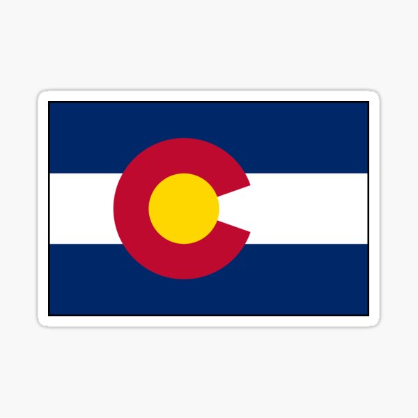 "Colorado Flag Stickers, Gifts and Products" Sticker for Sale by ...