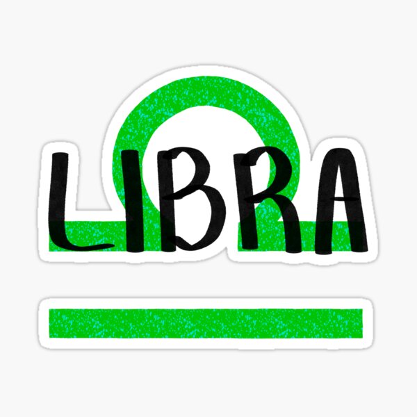 "libra" Sticker by ecletaesthetic | Redbubble