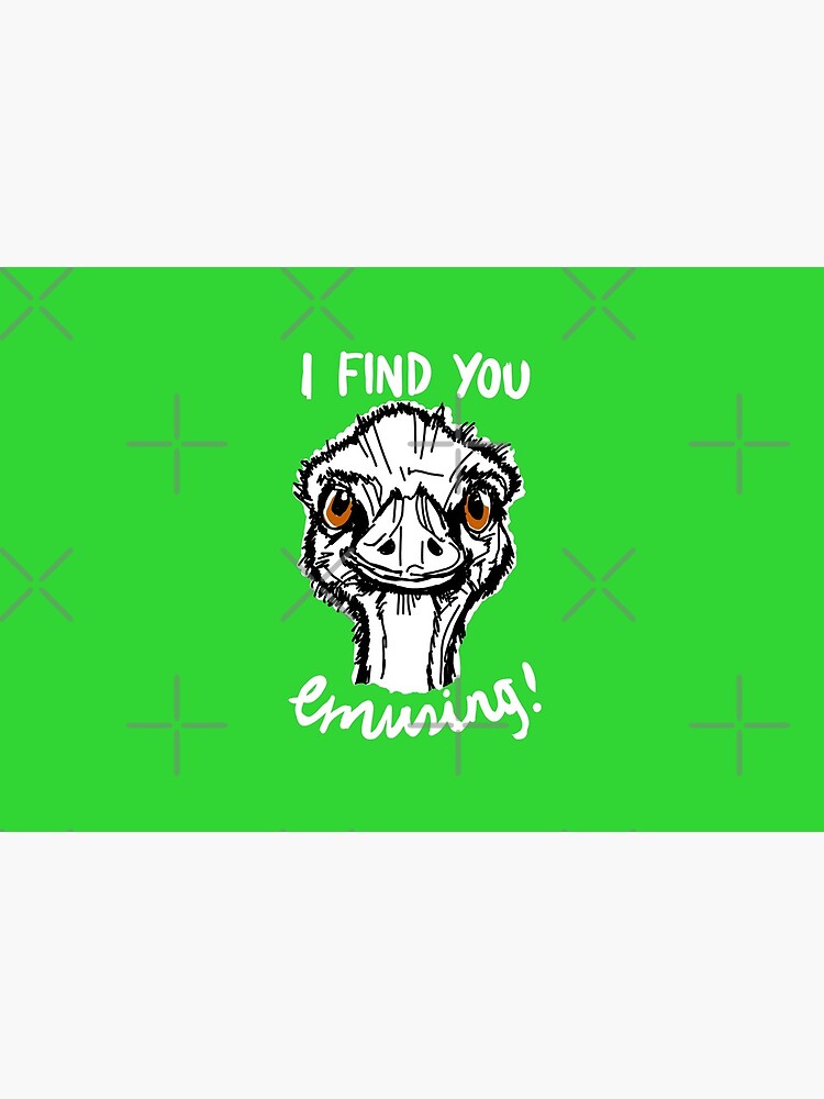 "Funny Australian Emu Pun Quote" Mask by sketchNkustom | Redbubble