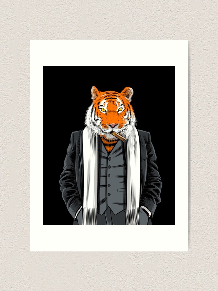 "Mafia tiger" Art Print by albertocubatas | Redbubble